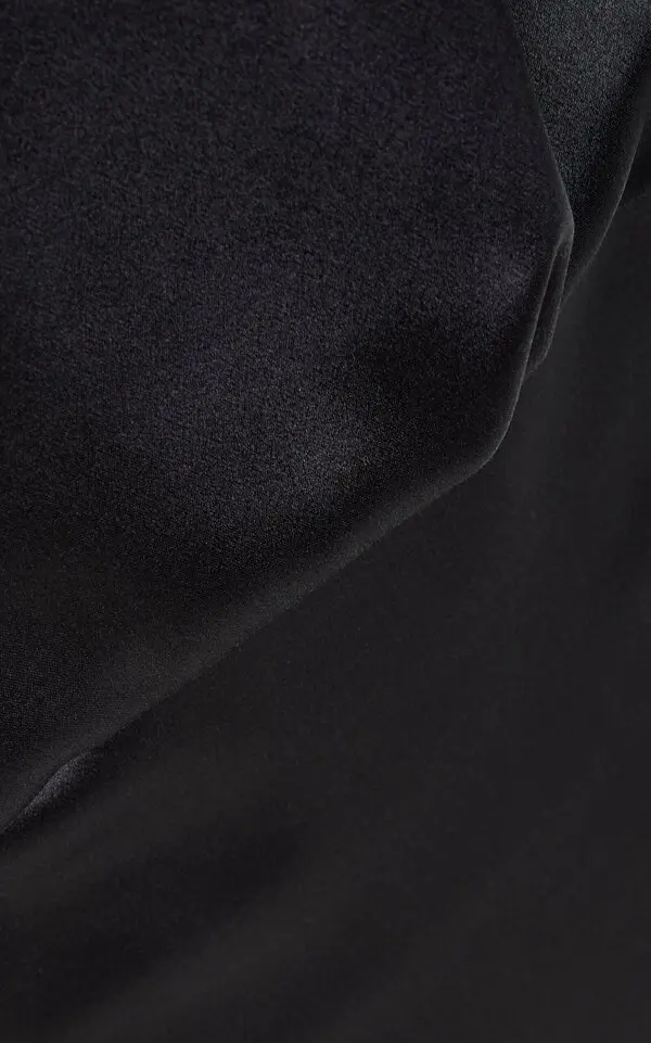 Prabal Gurung Silk Crepe Back Satin Mock-neck Open Cocoon Column Dress