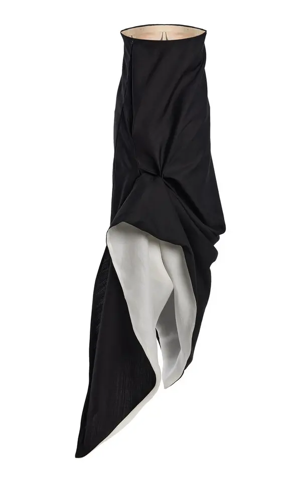 Prabal Gurung Hand-draped Back-knotted Sari Dress