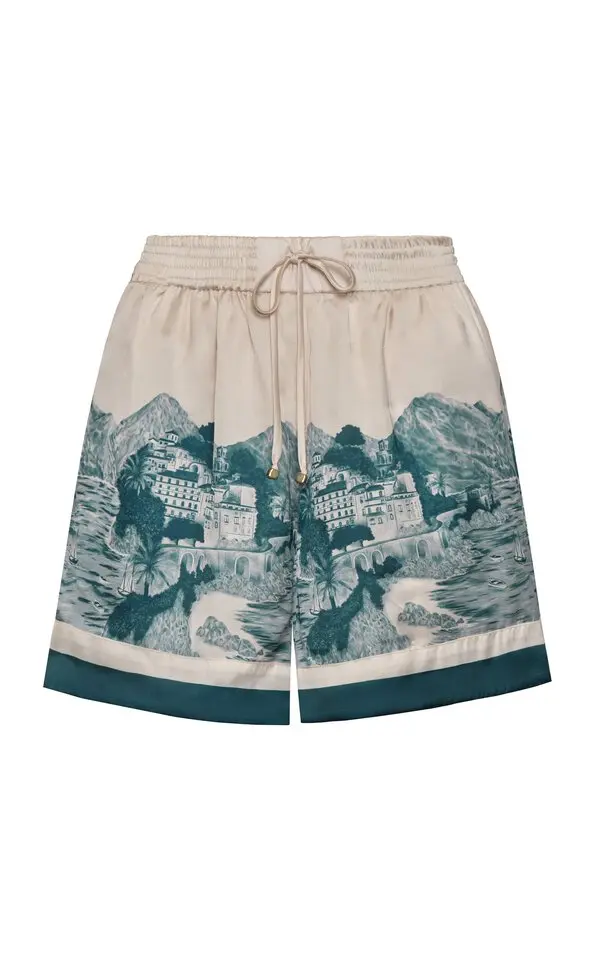 ANDRES OTALORA Horizonte Satin Mini Shorts