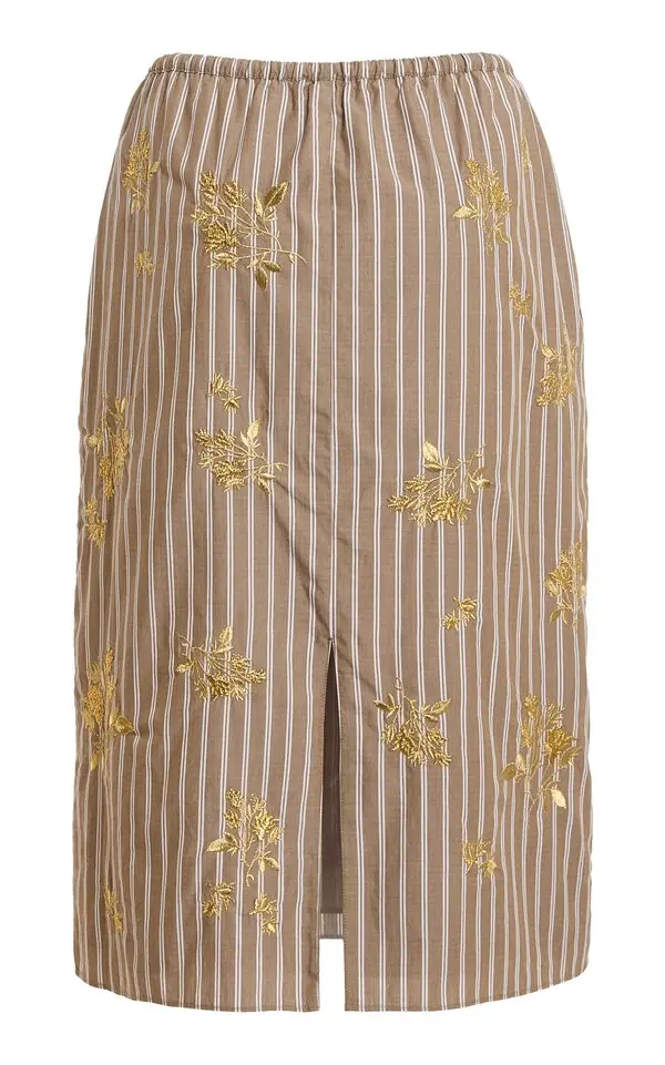 Altuzarra Vicky Cotton Midi Skirt