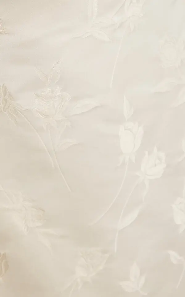 MEL USINE Nadege Falling Rose Jacquard Field Skirt