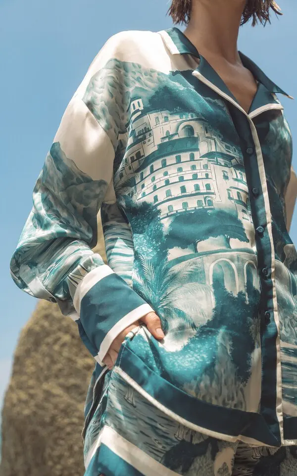 ANDRES OTALORA Tarde De Verano Satin Shirt
