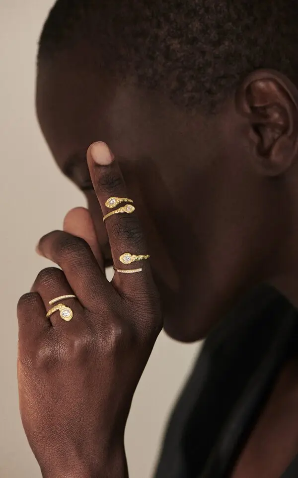 ELHANATI 18k Yellow Iman Duo Ring