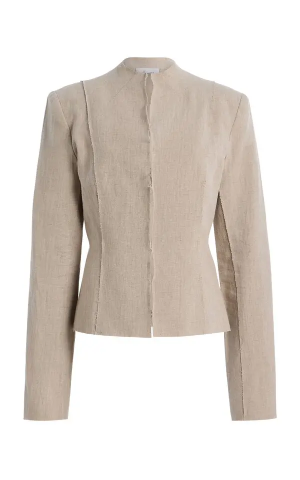 MEL USINE Cluny Tailored Linen Fencing Jacket