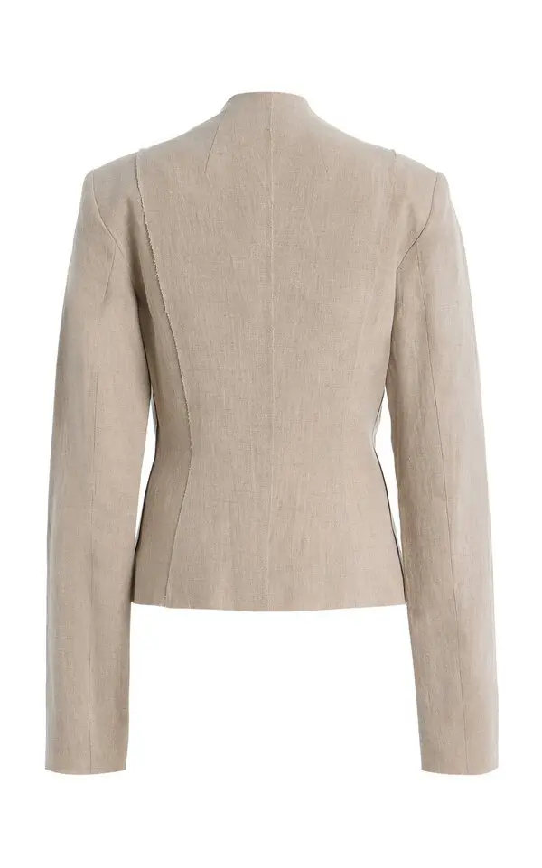 MEL USINE Cluny Tailored Linen Fencing Jacket