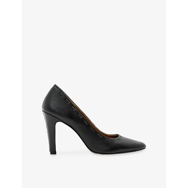 ALLSAINTS Anna Heeled Leather Court Shoes