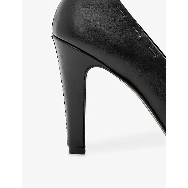 ALLSAINTS Anna Heeled Leather Court Shoes