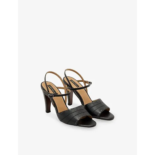 ALLSAINTS Lila Heeled Leather Sandals