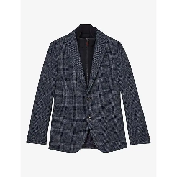 REISS Kyle Gilet-insert Woven Blazer