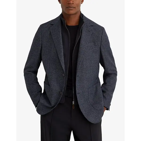 REISS Kyle Gilet-insert Woven Blazer