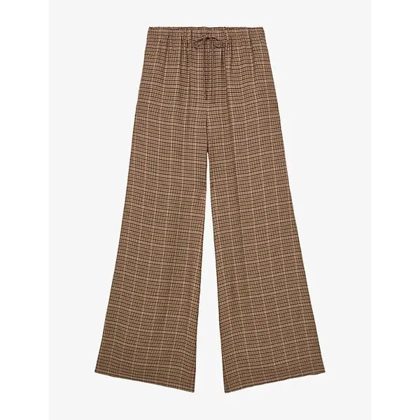 REISS Minnie Wide-leg High-rise Woven Trousers