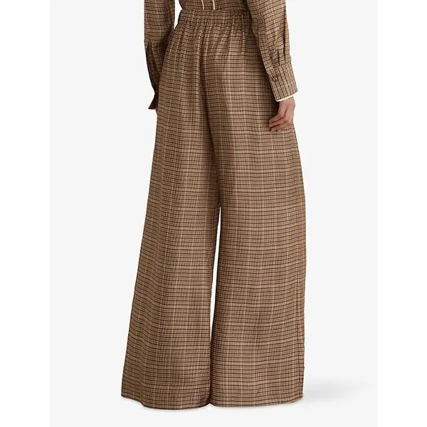 REISS Minnie Wide-leg High-rise Woven Trousers