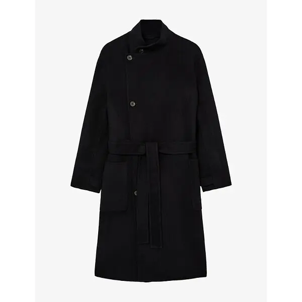 REISS Selation Belted Wool-blend Coat