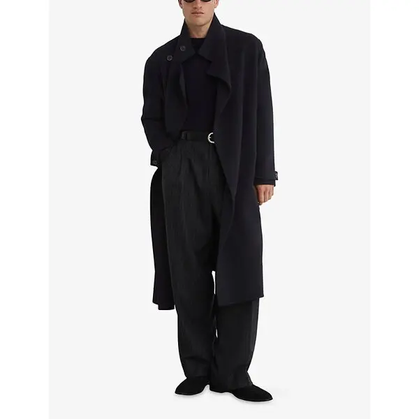 REISS Selation Belted Wool-blend Coat