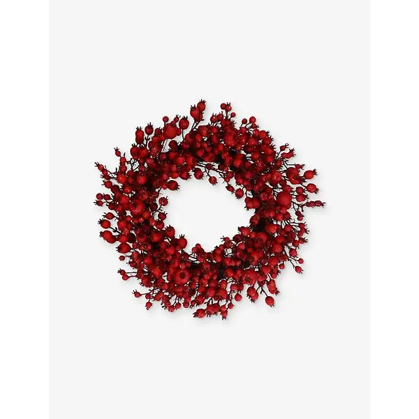 SELFRIDGES Rosehip Berries Artificial Christmas Wreath