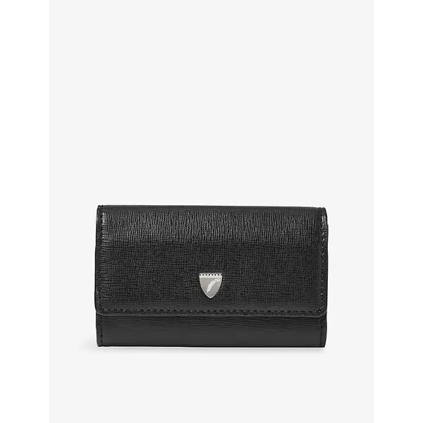 ASPINAL OF LONDON Branded Leather Business Card Holder