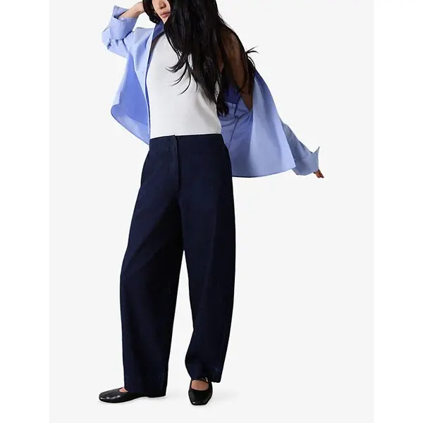 Whistles Barrel High-rise Denim Trousers