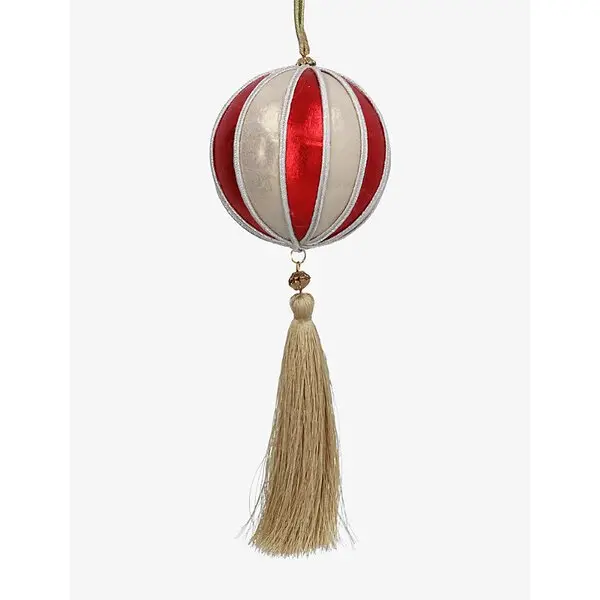 SELFRIDGES Tassel Fabric Ball Christmas Decoration - One-color