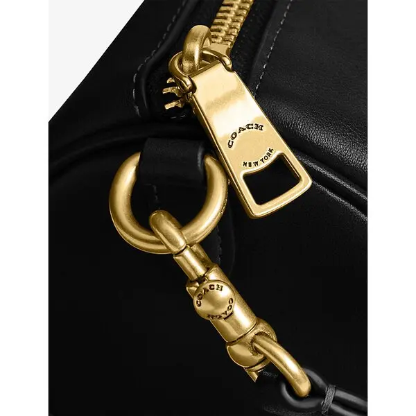 COACH Barrel Leather Shoulder Bag