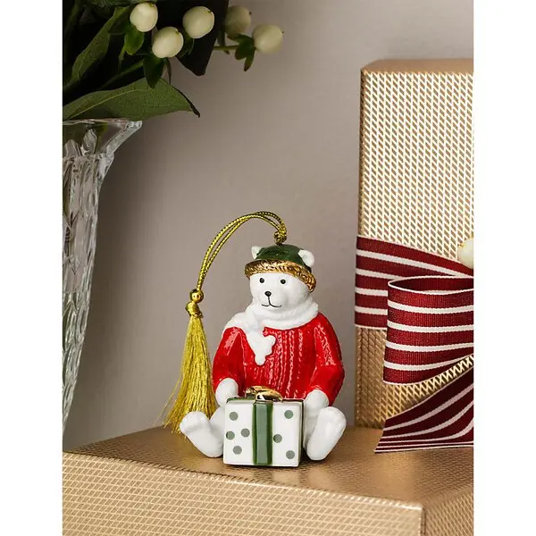 VILLEROY & BOCH Christmas Classic 2026 Teddy Bear Hanging Ornament