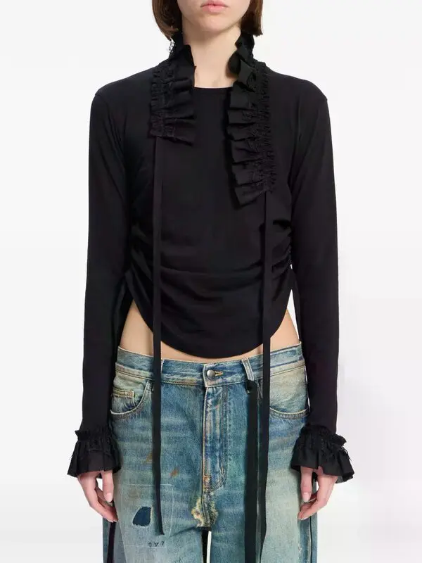 ANN DEMEULEMEESTER Ruffled Gathered Top