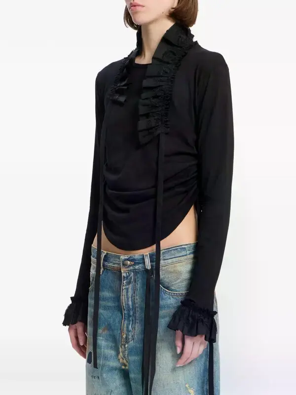 ANN DEMEULEMEESTER Ruffled Gathered Top