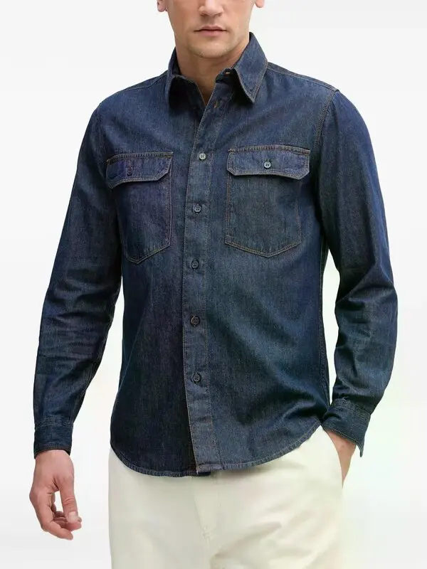 Sisley Button-down Denim Shirt
