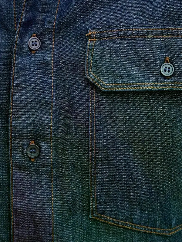 Sisley Button-down Denim Shirt