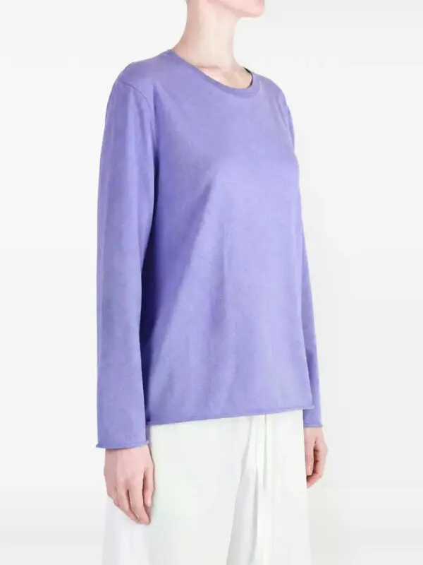 Auralee Rolled-edge Long-sleeve T-shirt