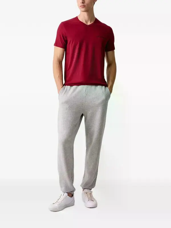 Emporio Armani Logo-print V-neck T-shirt - Red