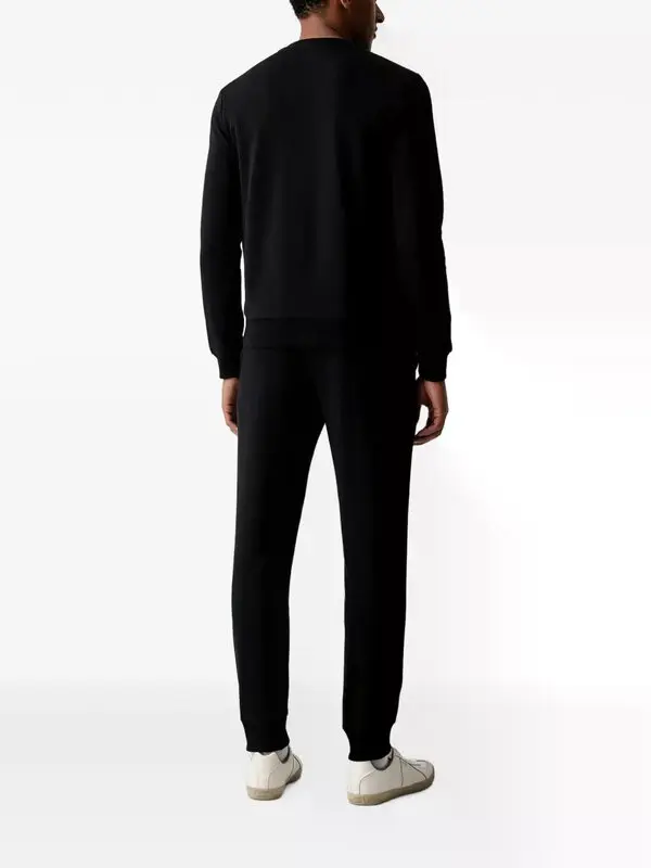 Emporio Armani Logo-embroidered Sweatshirt And Track Pants Set