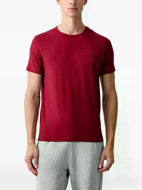 Emporio Armani Logo-print T-shirts - Red