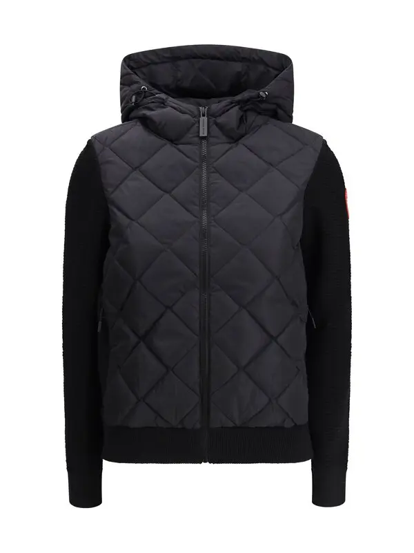 Canada Goose Hybridge® Quilted Knit Hooded Down Jacket