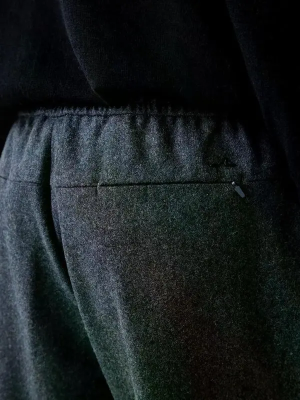 Paul & Shark Pleated Turn-up Straight-leg Trousers