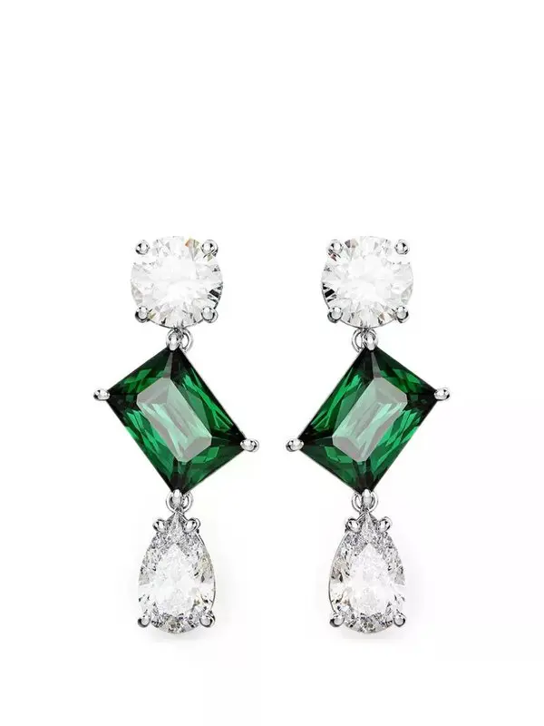 SWAROVSKI Crystal-embellished Drop Earrings - Silver