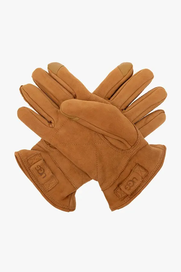 UGG Leather Gloves - Brown