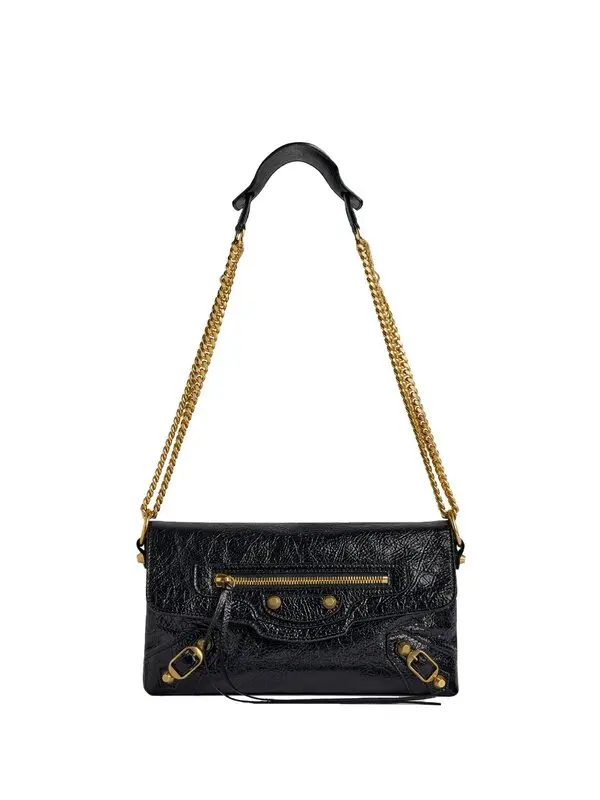 Balenciaga Le City Chain Pouch In Arena Leather
