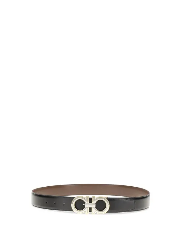 FERRAGAMO Reversible And Adjustable Gancini Belt
