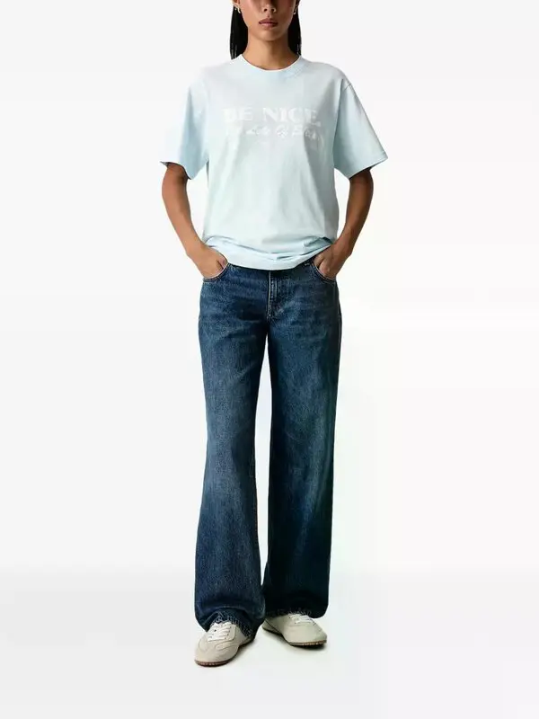 Sporty & Rich Slogan-print T-shirt - Blue