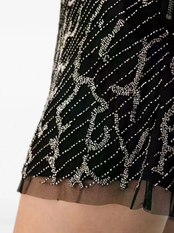 ALLSAINTS Bead-embellished Tulle-trim Shorts