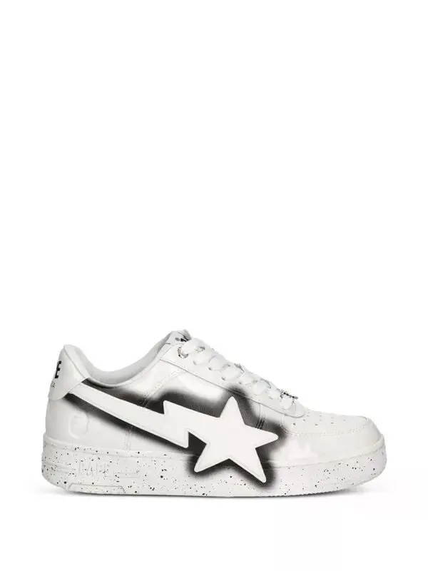 A BATHING APE Sta Spray-effect Low-top Sneakers - White