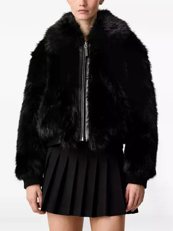 WRSTBHVR Gelija Faux-fur Bomber Jacket - Black
