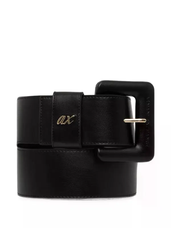 Armani Exchange Logo-plaque Buckle Belt
