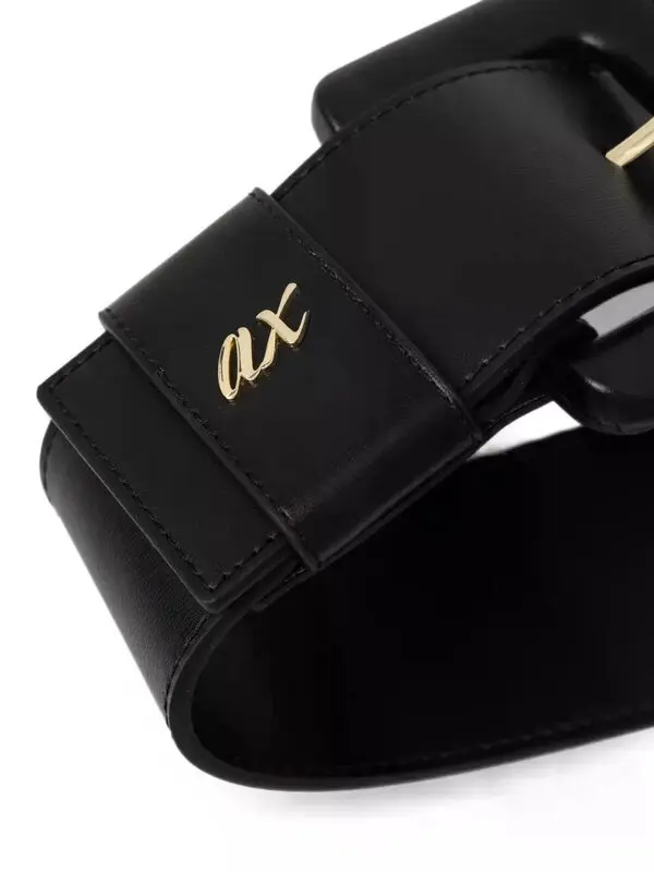 Armani Exchange Logo-plaque Buckle Belt