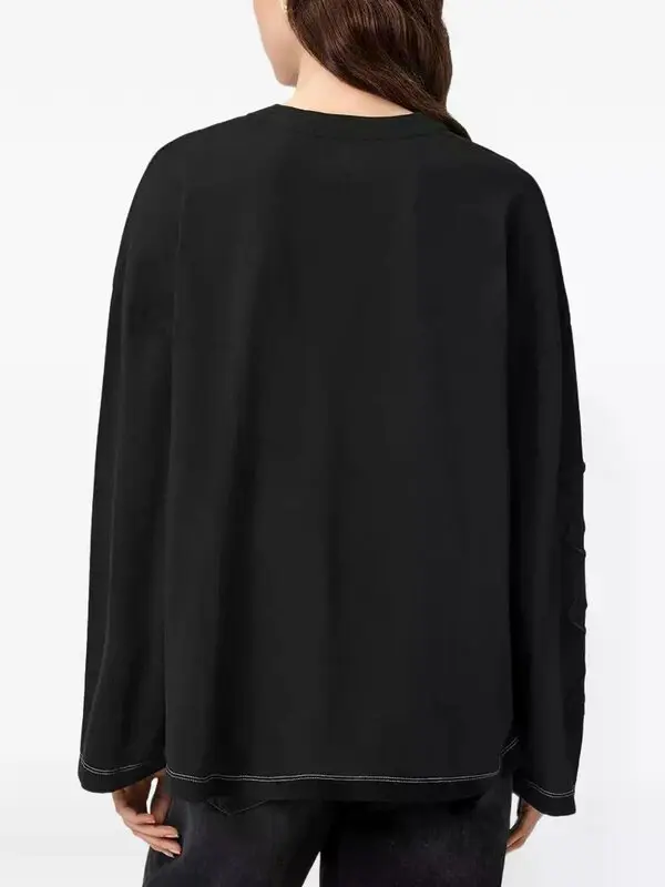 ALLSAINTS Logo-embroidered Long-sleeves T-shirt