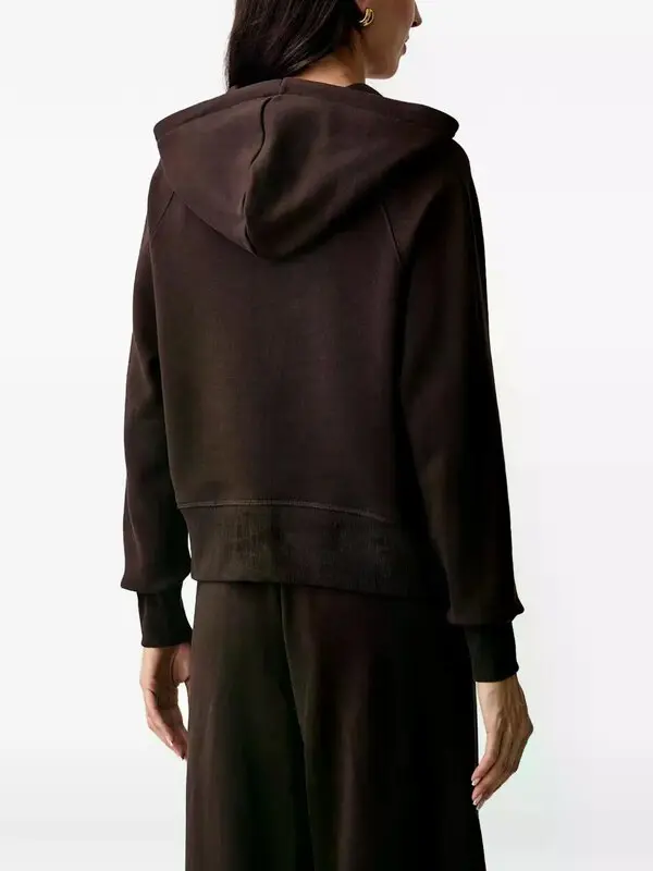 Armani Exchange Logo-embroidered Raglan-sleeves Hoodie