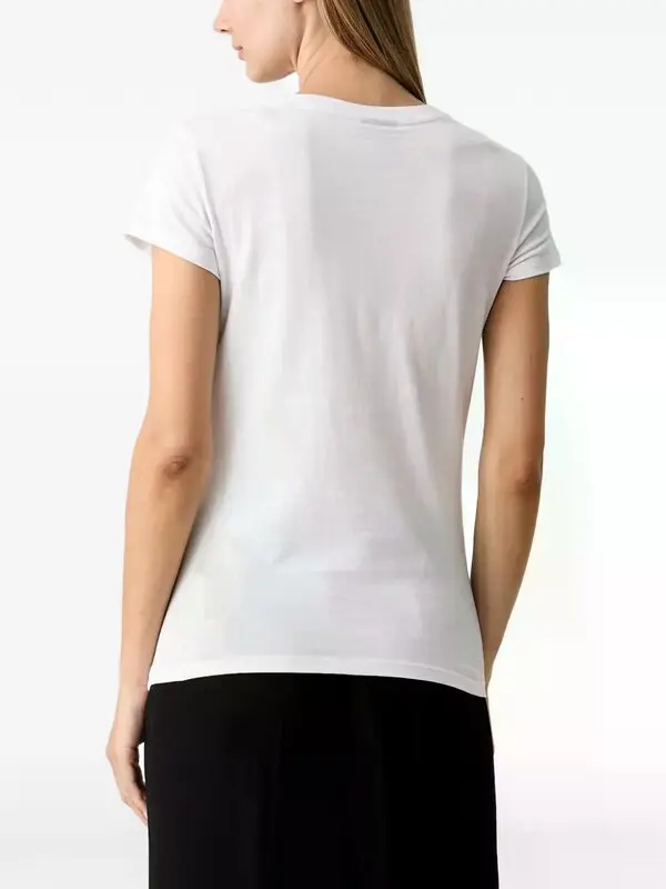 Armani Exchange Logo-embroidered T-shirt