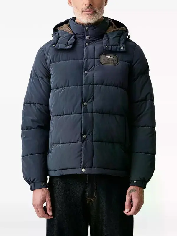 AERONAUTICA MILITARE Quilted Hooded Jacket