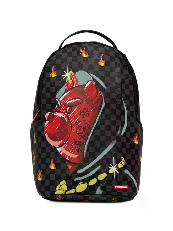 SPRAYGROUND Check-pattern Graphic-print Backpack