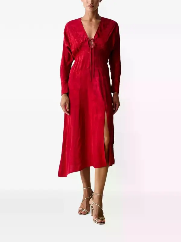 Zadig&Voltaire Rouna Silk Dress - Red